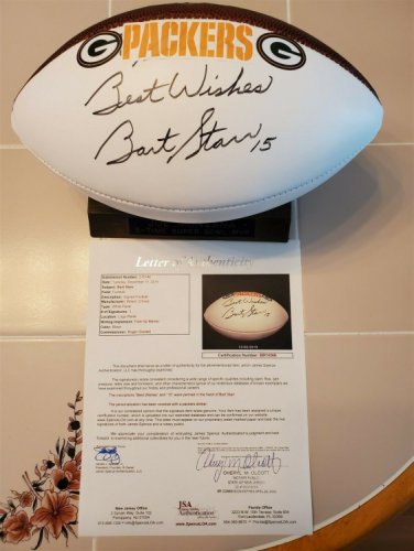 Bart Starr | Autographed Football Memorabilia & NFL Merchandise