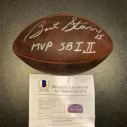 Bart Starr | Autographed Football Memorabilia & NFL Merchandise