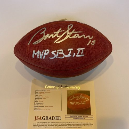 Bart Starr | Autographed Football Memorabilia & NFL Merchandise