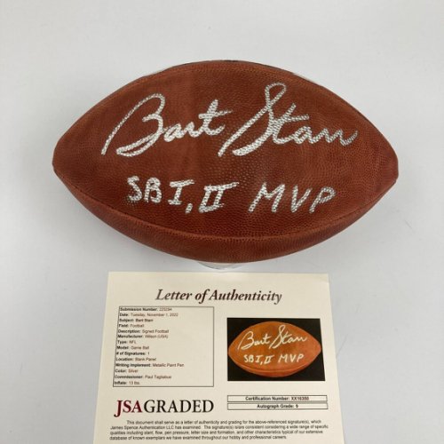 Bart Starr | Autographed Football Memorabilia & NFL Merchandise