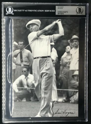 Ben Hogan Autographed Memorabilia | Signed Photo, Jersey, Collectibles ...