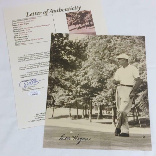 Ben Hogan Autographed Memorabilia | Signed Photo, Jersey, Collectibles ...