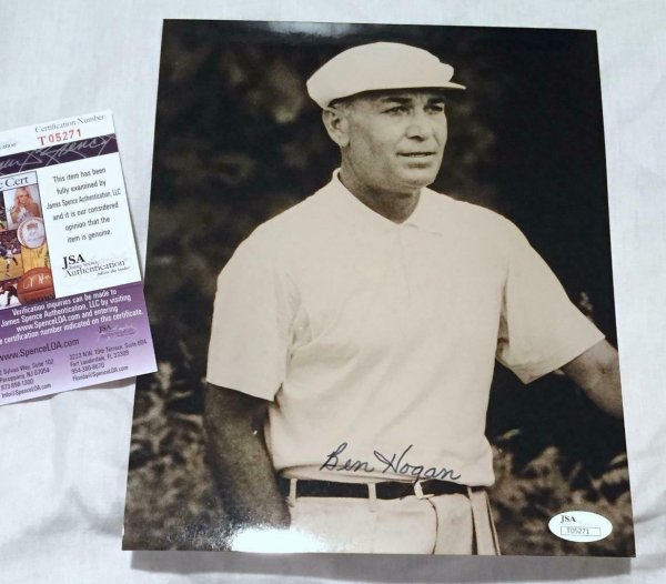 Ben Hogan Autographed Memorabilia | Signed Photo, Jersey, Collectibles ...