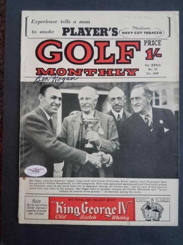 Ben Hogan Autographed Memorabilia | Signed Photo, Jersey, Collectibles ...