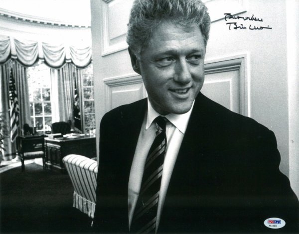 Bill Clinton Autographed Memorabilia | Signed Photo, Jersey ...