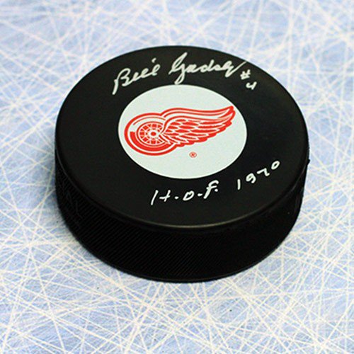 Detroit Red Wings Autographed Pucks | Signed Red WingsPucks