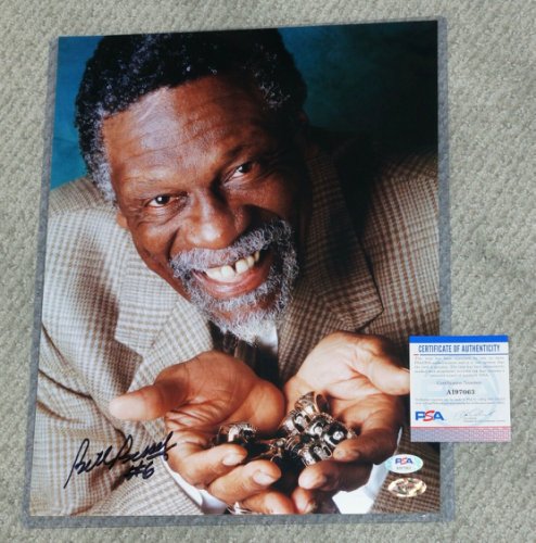 Bill Russell Autographed Memorabilia | Signed Photo, Jersey ...