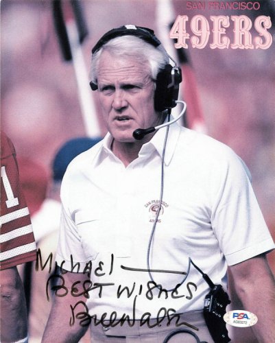 Bill Walsh Autographed Memorabilia | Signed Photo, Jersey, Collectibles ...