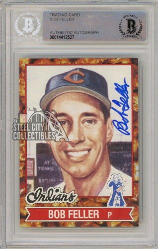 Bob Feller Autographed Memorabilia | Signed Photo, Jersey, Collectibles ...
