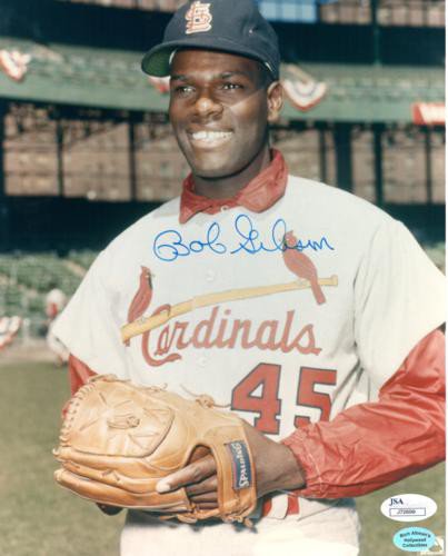 Bob Gibson Autographed Memorabilia | Signed Photo, Jersey, Collectibles ...