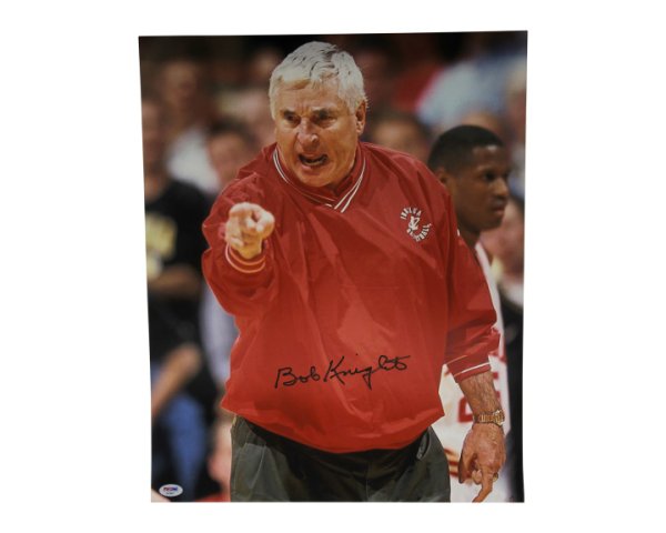 Bob Knight | Autographed Football Memorabilia & NCAA Merchandise