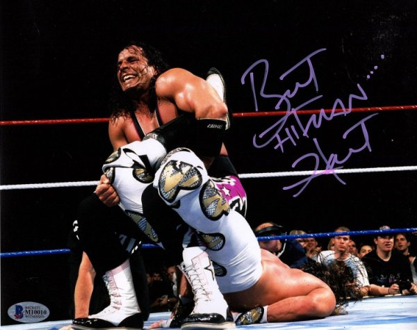 Bret Hart Autographed Memorabilia | Signed Photo, Jersey, Collectibles ...
