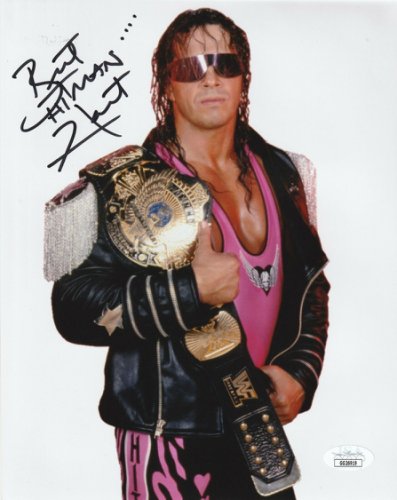 Bret Hart Autographed Memorabilia | Signed Photo, Jersey, Collectibles ...