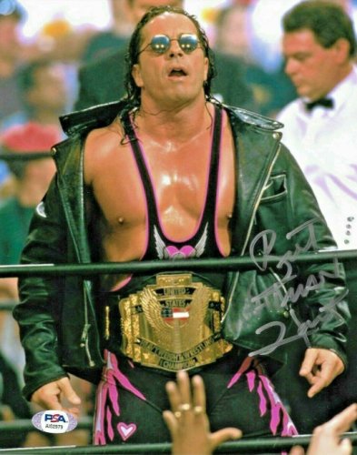 Bret Hart Autographed Memorabilia | Signed Photo, Jersey, Collectibles ...