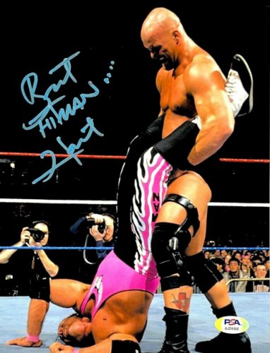 Bret Hart Autographed Memorabilia | Signed Photo, Jersey, Collectibles ...