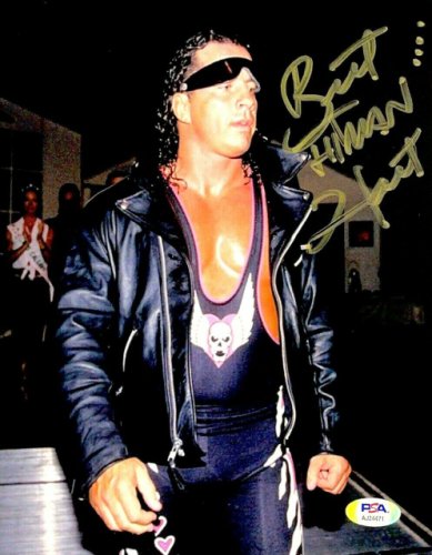 Bret Hart Autographed Memorabilia | Signed Photo, Jersey, Collectibles ...
