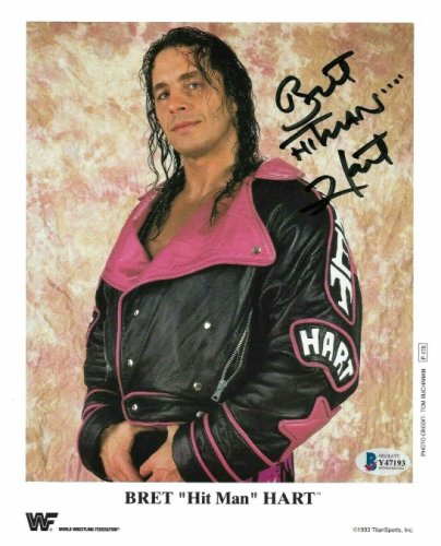 Bret Hart Autographed Memorabilia | Signed Photo, Jersey, Collectibles ...