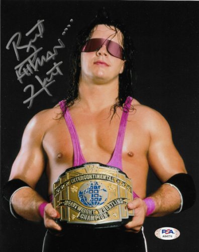 Bret Hart Autographed Memorabilia | Signed Photo, Jersey, Collectibles ...