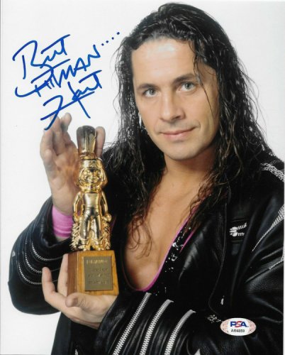 Bret Hart Autographed Memorabilia | Signed Photo, Jersey, Collectibles ...