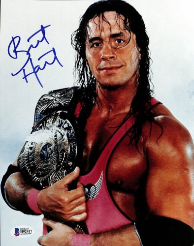 Bret Hart Autographed Memorabilia | Signed Photo, Jersey, Collectibles ...