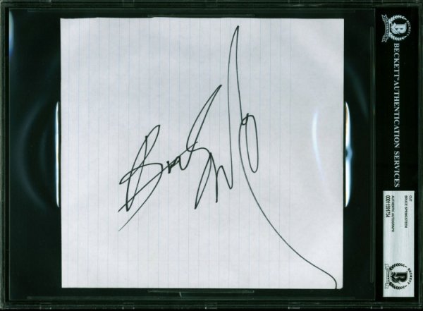 Bruce Springsteen Autographed Memorabilia | Signed Photo, Jersey ...