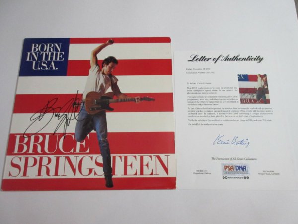 Bruce Springsteen Autographed Memorabilia | Signed Photo, Jersey ...