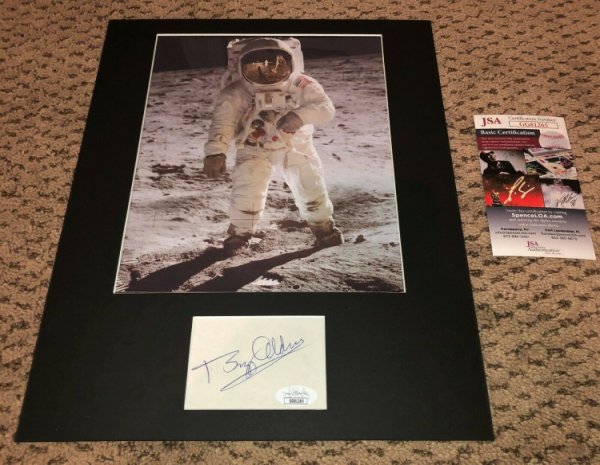 Buzz Aldrin Autographed Memorabilia | Signed Photo, Jersey ...