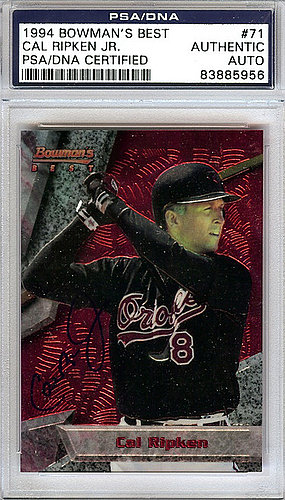 Cal Ripken Jr. Autographed Memorabilia | Signed Photo, Jersey ...