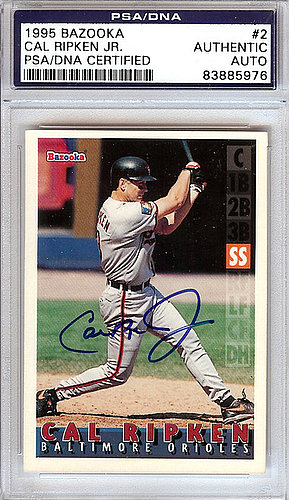 Cal Ripken Jr. Autographed Memorabilia | Signed Photo, Jersey ...