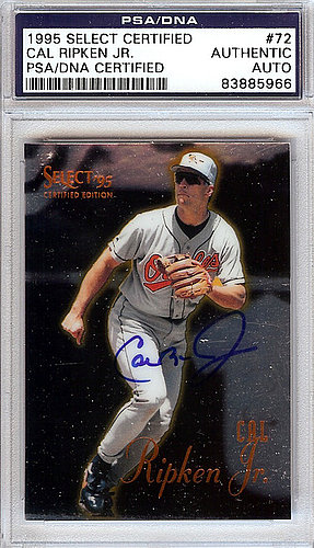 Cal Ripken Jr. Autographed Memorabilia | Signed Photo, Jersey ...