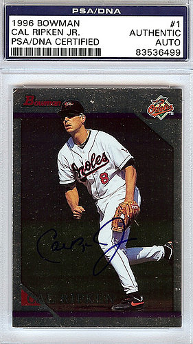 Cal Ripken Jr. Autographed Memorabilia | Signed Photo, Jersey ...