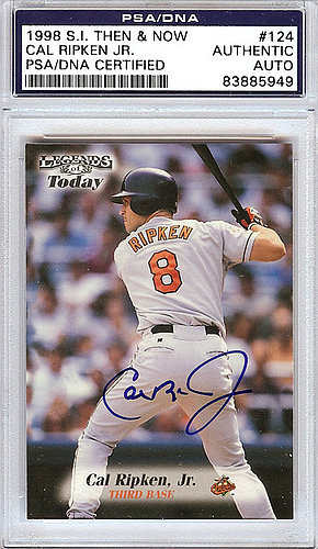 Cal Ripken Jr. Autographed Memorabilia | Signed Photo, Jersey ...