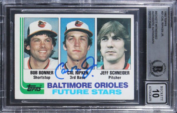 Cal Ripken Jr. Autographed Memorabilia | Signed Photo, Jersey ...