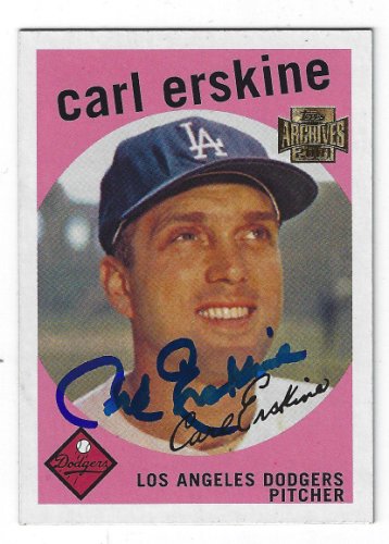 Carl Erskine Autographed Memorabilia | Signed Photo, Jersey ...