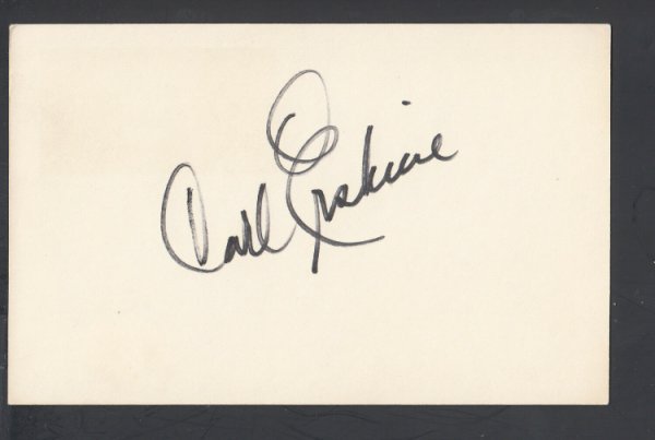 Carl Erskine Autographed Memorabilia | Signed Photo, Jersey ...