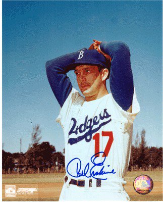 Carl Erskine Autographed Memorabilia | Signed Photo, Jersey ...