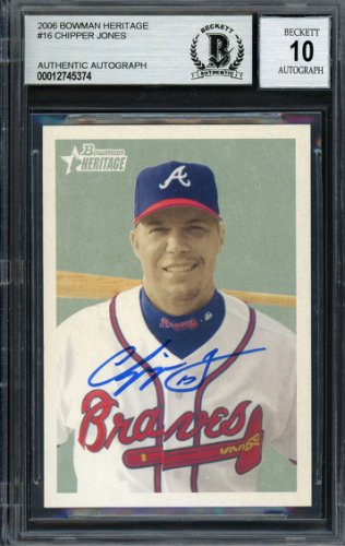 Chipper Jones | Autographed Baseball Memorabilia & MLB Merchandise