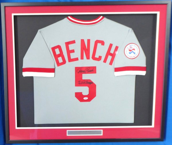 Johnny Bench Autographed Memorabilia | Signed Photo, Jersey ...
