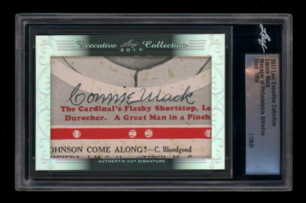 Connie Mack Autographed Memorabilia | Signed Photo, Jersey ...