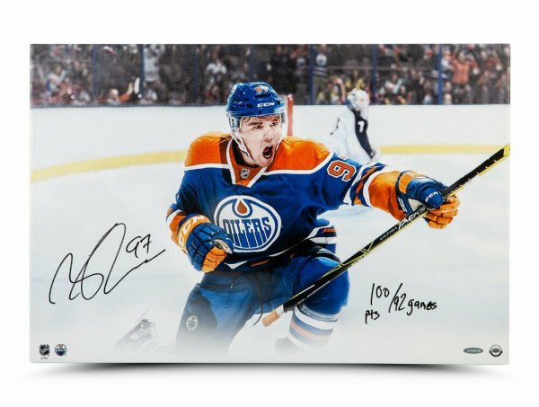 Connor McDavid Autographed Memorabilia | Signed Photo, Jersey ...