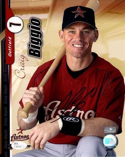 Craig Biggio Autographed Memorabilia | Signed Photo, Jersey ...