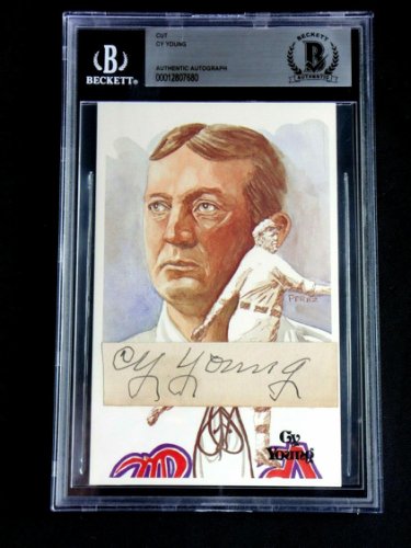 Cy Young Autographed Memorabilia | Signed Photo, Jersey, Collectibles ...