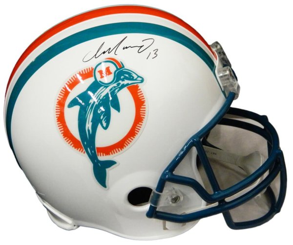 Miami Dolphins Autographed Full Size Helmets | Signed Helmets