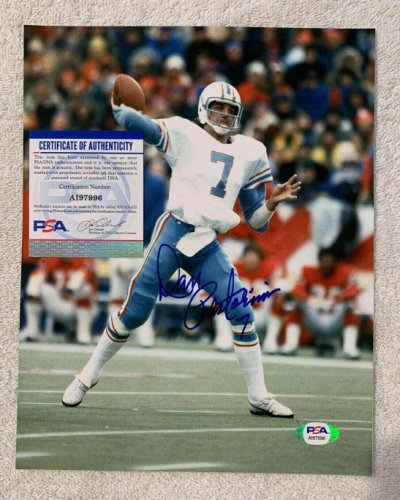 Dan Pastorini Autographed Memorabilia | Signed Photo, Jersey ...