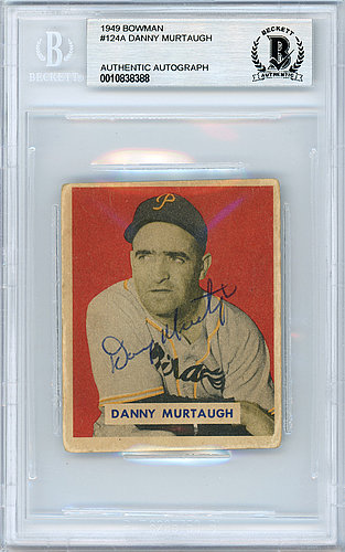 Danny Murtaugh Autographed Memorabilia | Signed Photo, Jersey ...