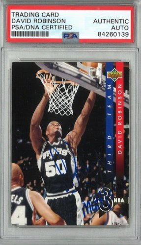 David Robinson Autographed Memorabilia | Signed Photo, Jersey ...