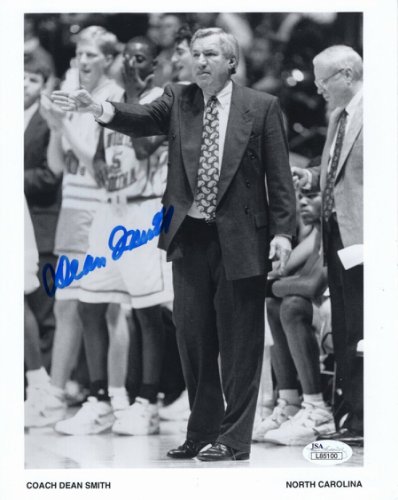 Dean Smith Autographed Memorabilia | Signed Photo, Jersey, Collectibles ...