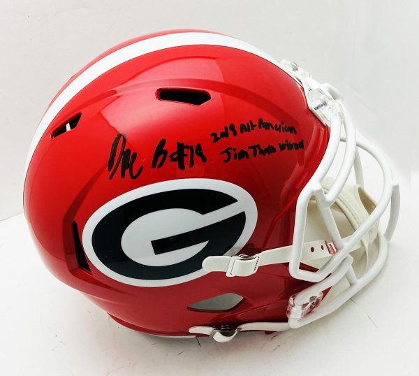 Georgia Bulldogs Autographed Full Size Helmets | Signed Helmets