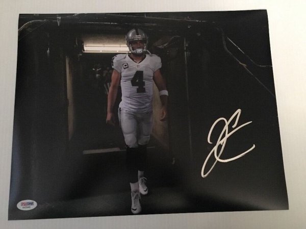 Derek Carr Autographed Memorabilia | Signed Photo, Jersey, Collectibles ...