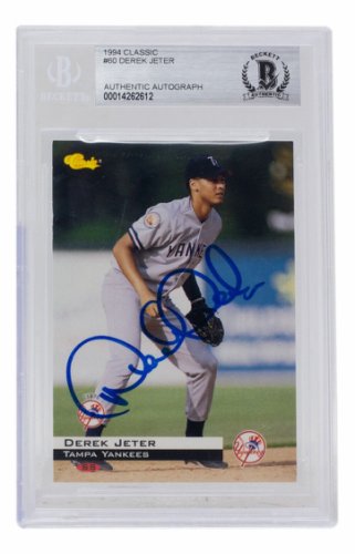 Derek Jeter | Autographed Baseball Memorabilia & MLB Merchandise